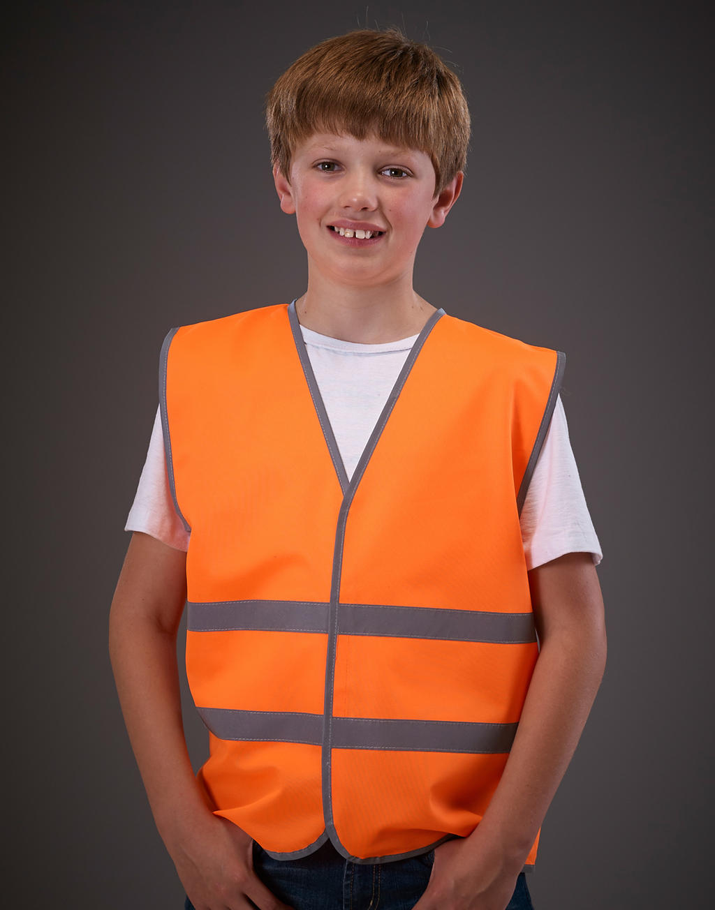 Kids Fluo Reflective Border Waistcoat – Cityplotter