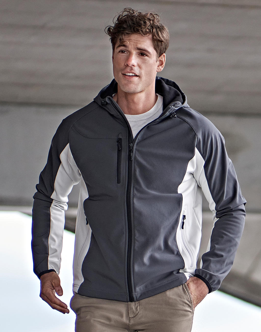 Hooded Lightweight Performance Softshell - Cityplotter