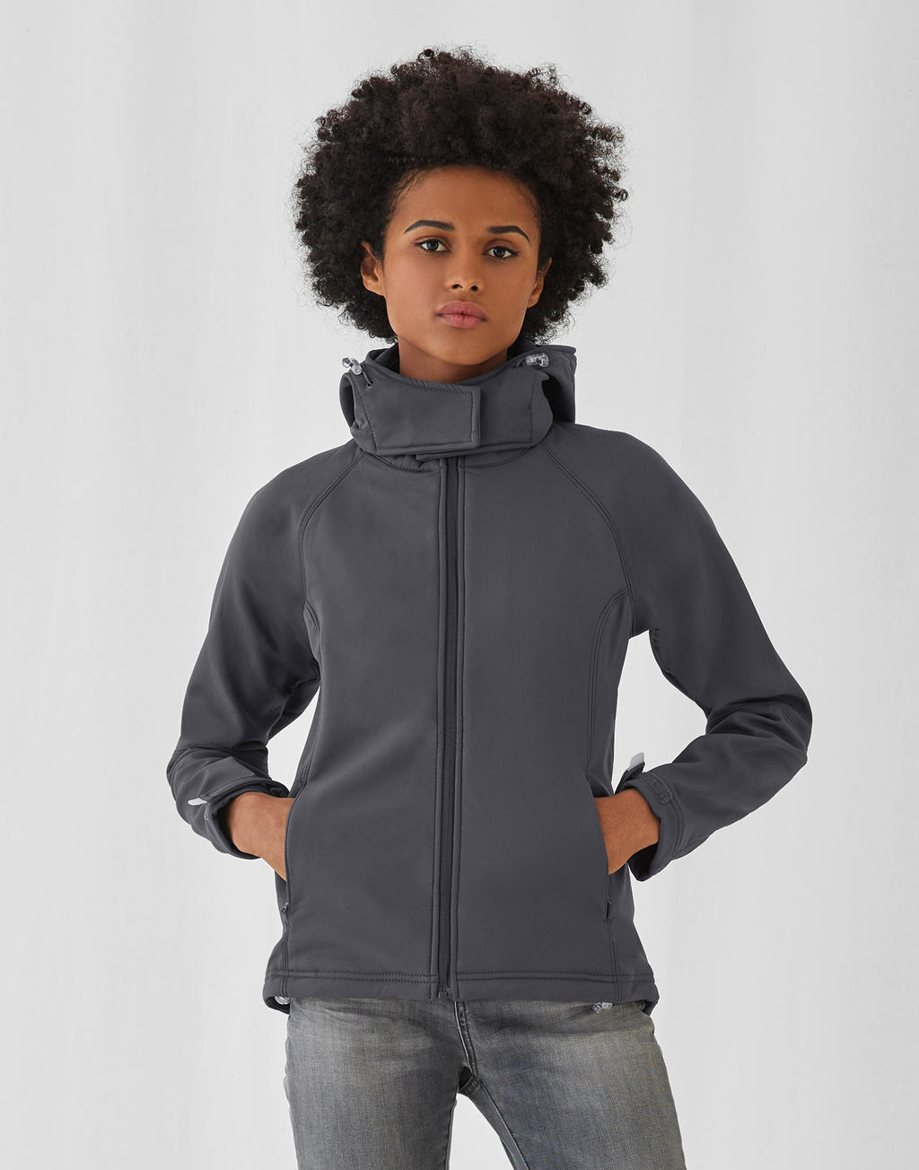 Hooded Softshell/women - Cityplotter