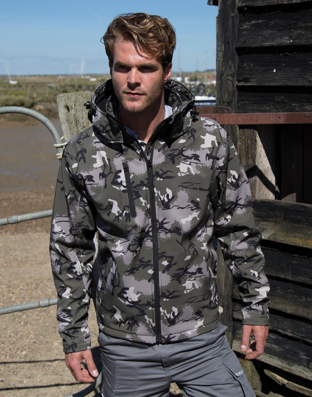 Camo TX Performance Hooded Softshell - Cityplotter