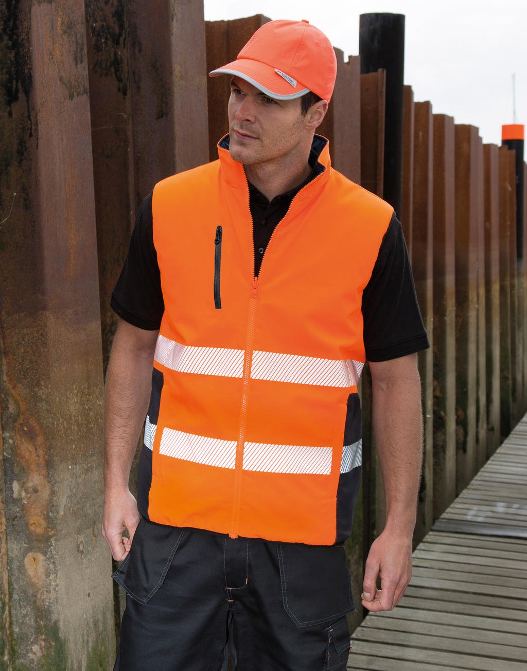 Reversible Soft Padded Safety Gilet - Cityplotter