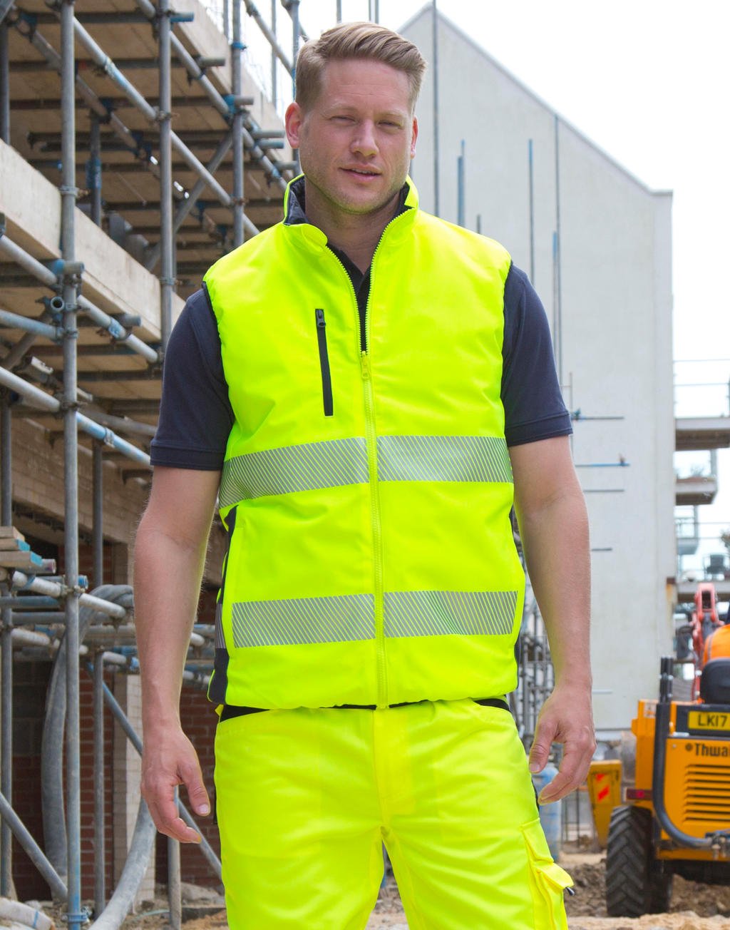 Reversible Soft Padded Safety Gilet - Cityplotter