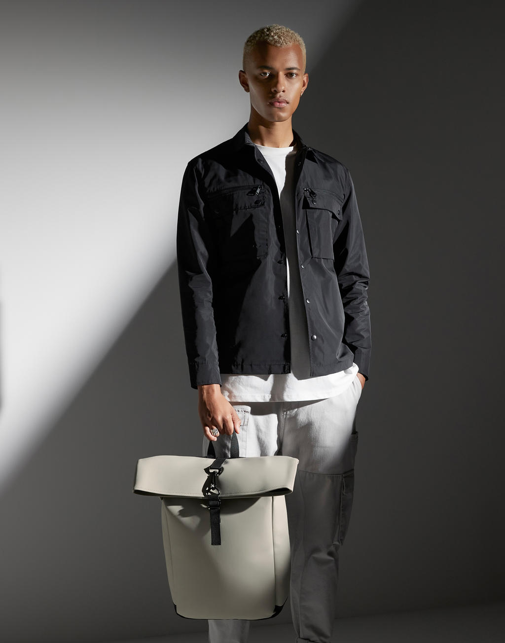 Matte PU Rolltop Backpack - Cityplotter