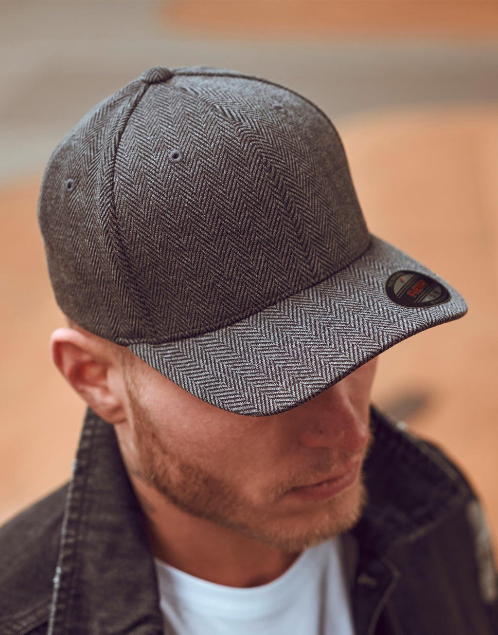 Herringbone Melange Cap - Cityplotter